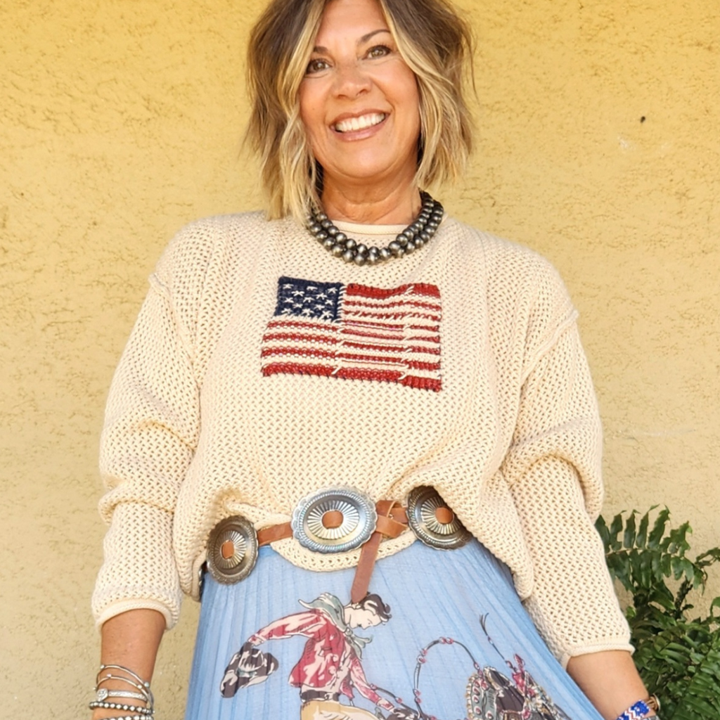 The Liberty Knit Flag Sweater – U Bar and Company