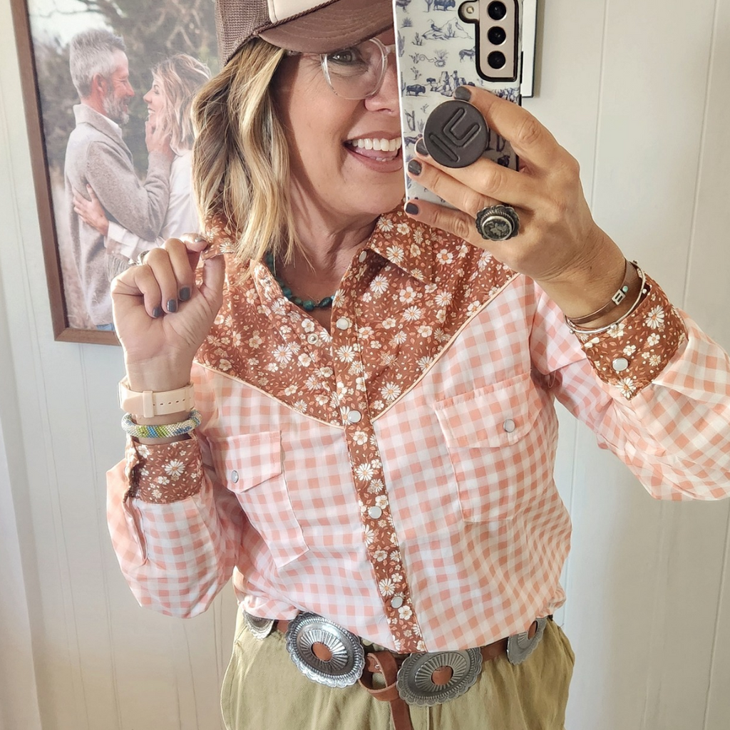 Howdy Hanny Western Yoke Top – U Bar and Company