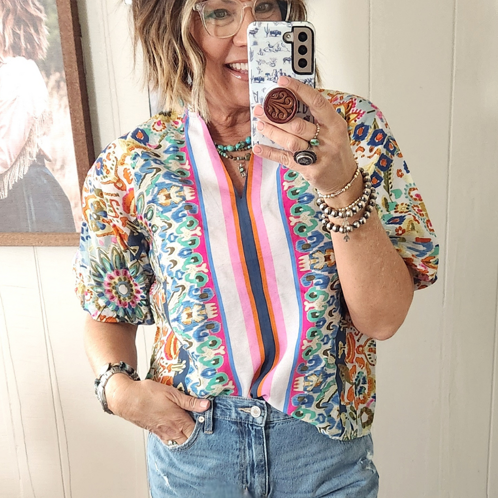 The Kipling Floral Top – U Bar and Company