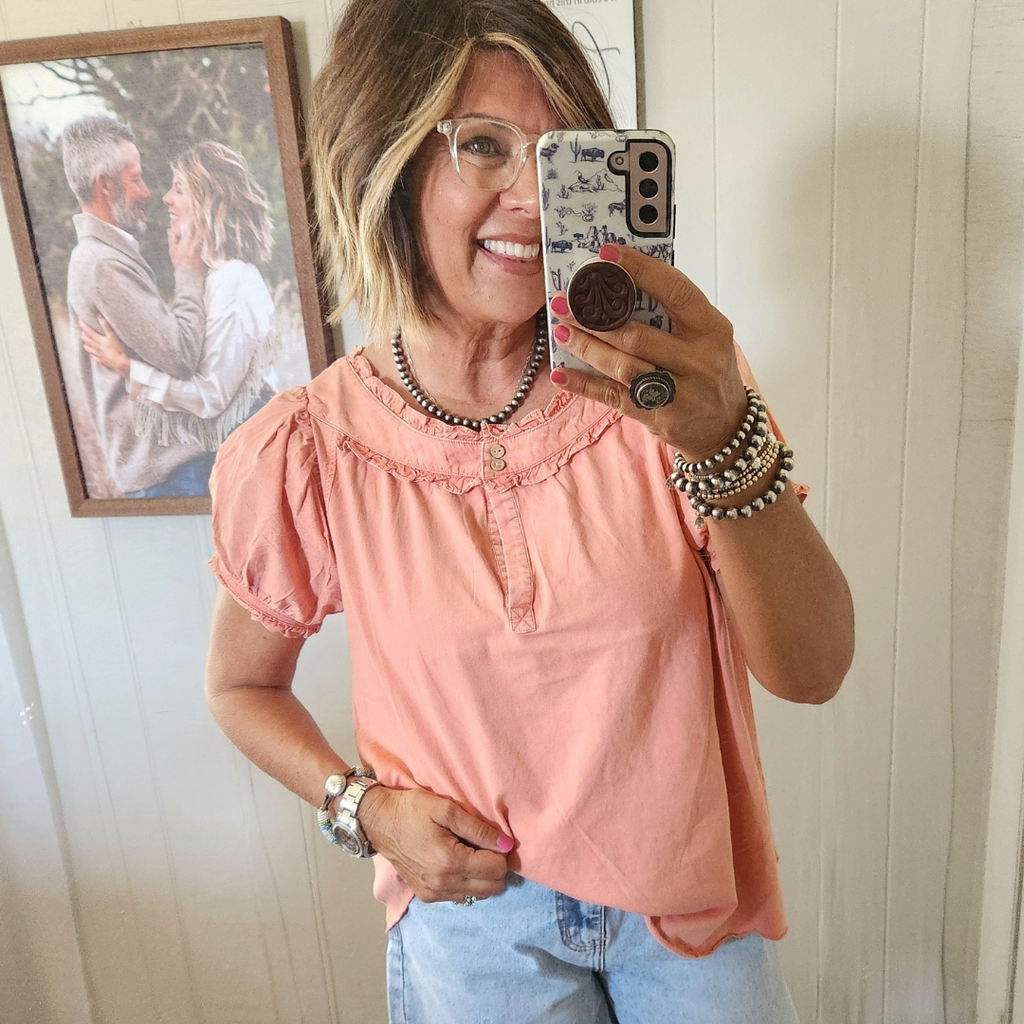 The Peach Prairie Top – U Bar and Company