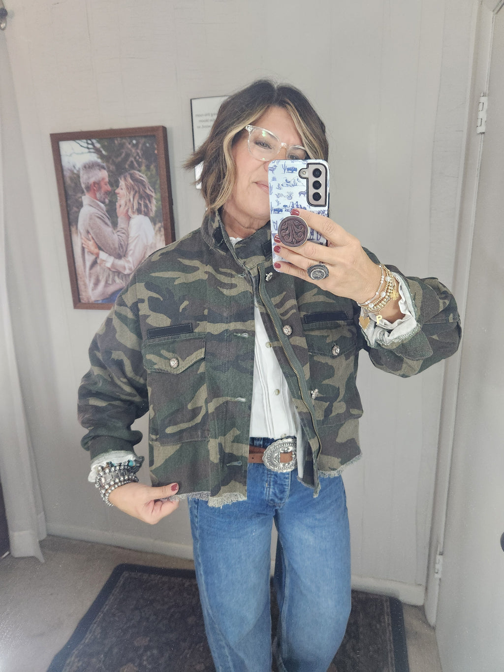 The Ranger Cropped Camo Jacket – U Bar and Company