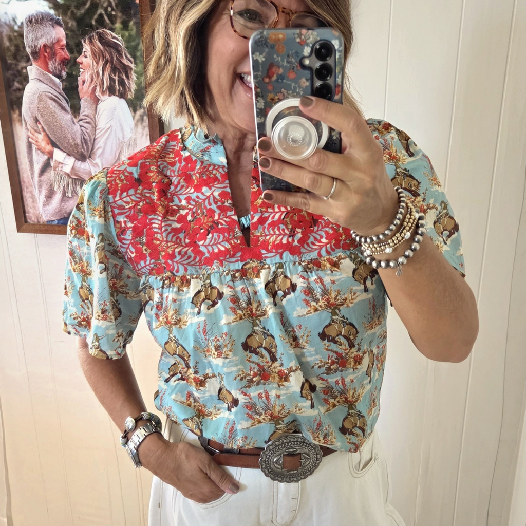 LZ Reece Buckin Horse Top – U Bar and Company