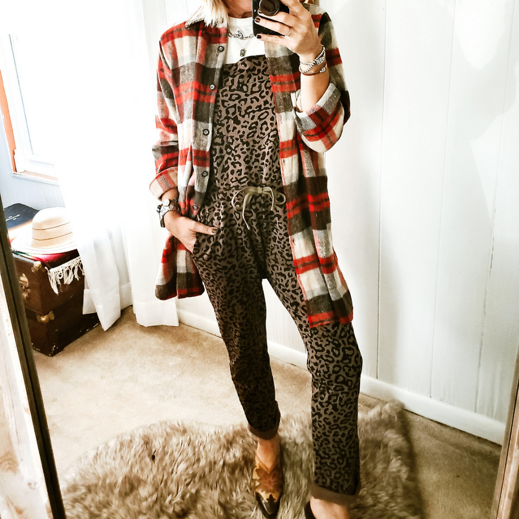 The Sumner Leopard Overalls – U Bar and Company